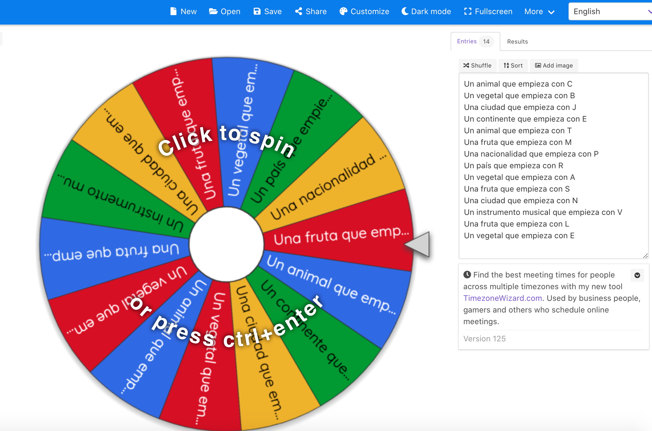 Spin The Wheel Of Names Hot Picture