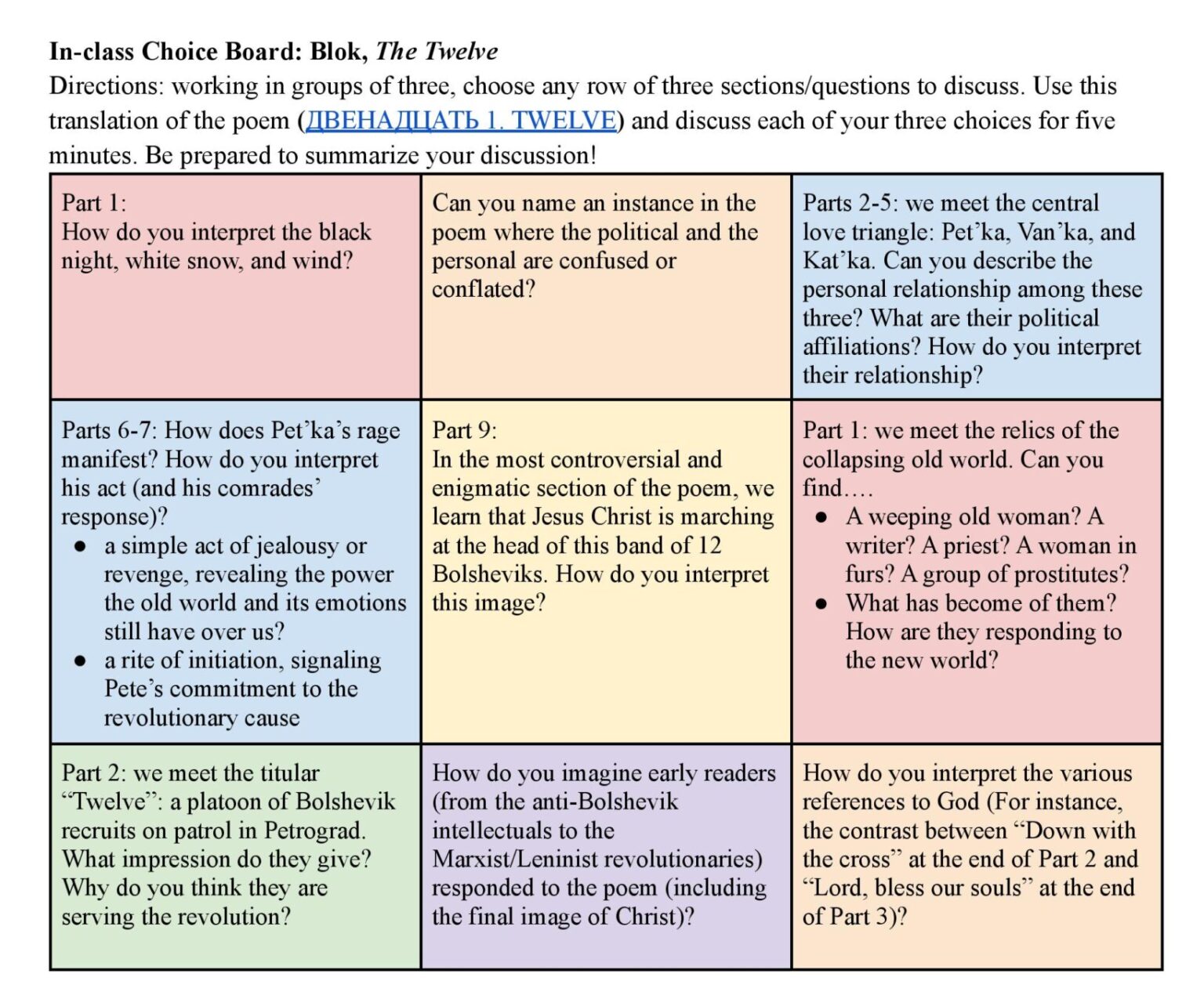 Open New Paths to Learning in the Literature Classroom with Choice ...