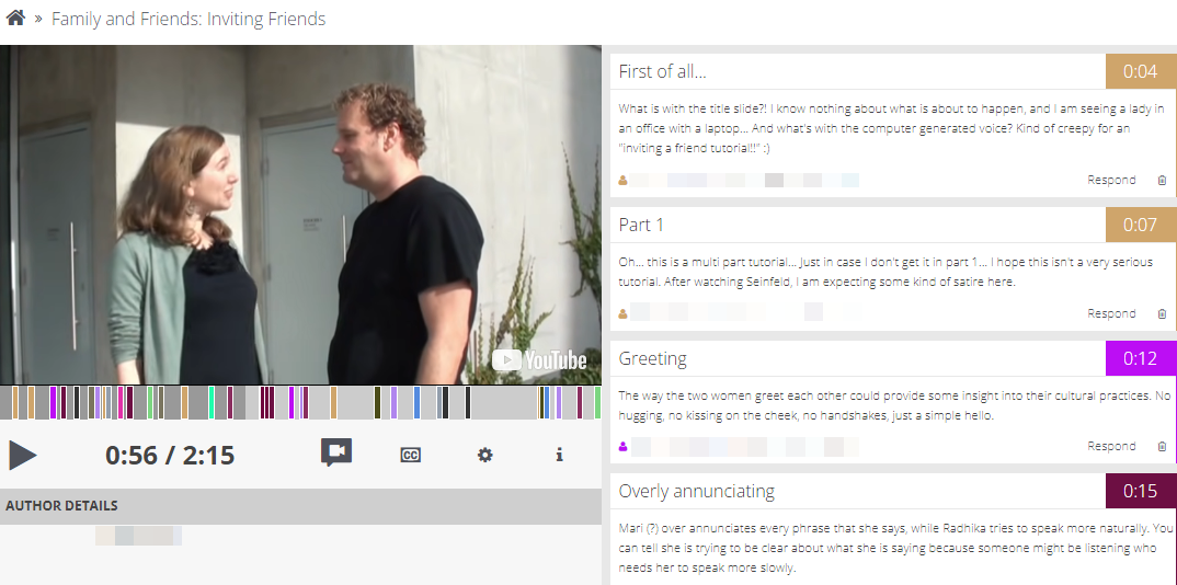 Designing Lesson Plans Around Video-based Annotations - The FLTMAG