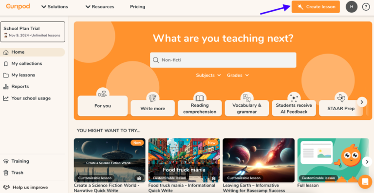 Curipod: A new AI-powered Interactive Lesson Slides Tool - The FLTMAG